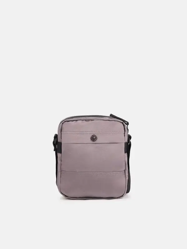 Stone Island Logo Patch Crossbody Bag - Black