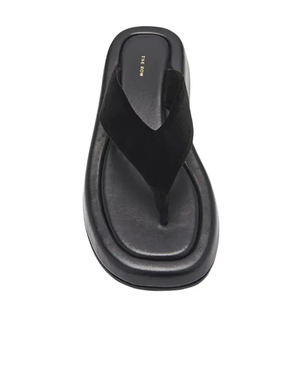 THE ROW Padded Leather Flip Flops