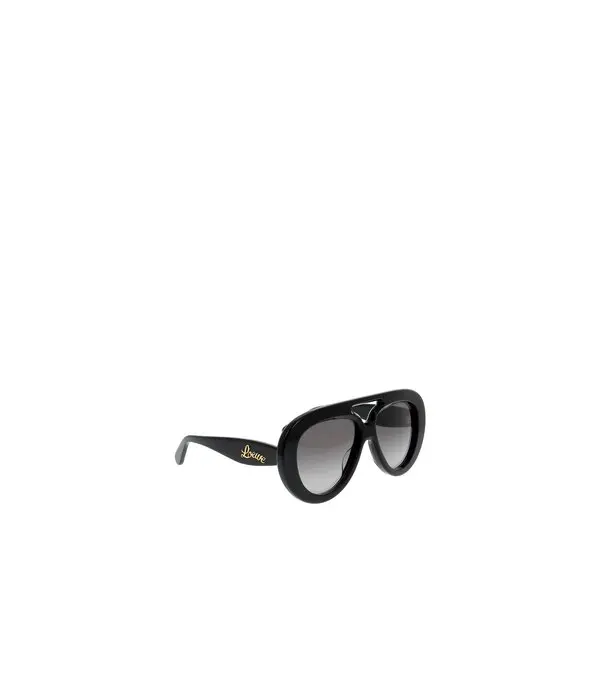 Loewe Aviator Frame Sunglasses - Black