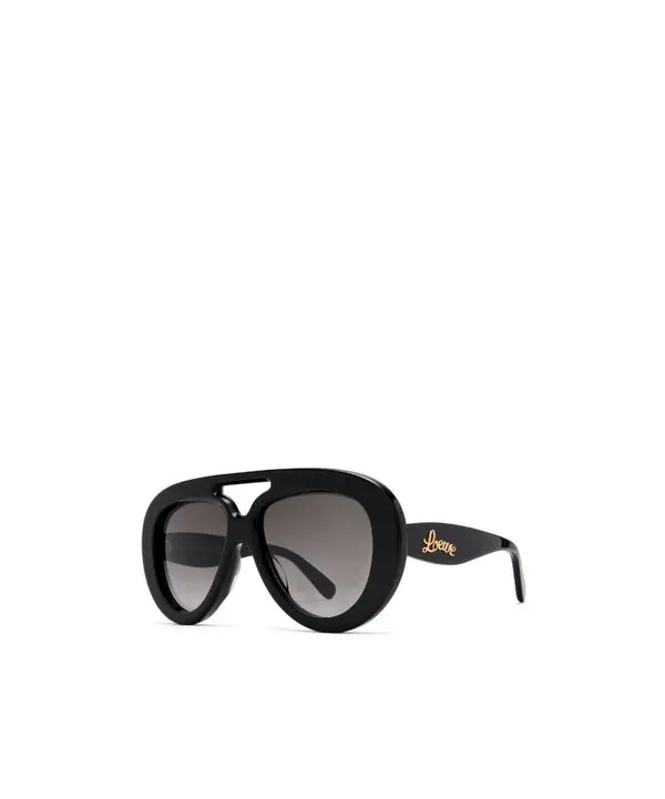 Loewe Aviator Frame Sunglasses - Black