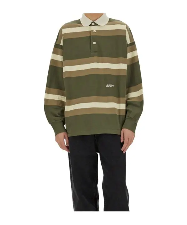 AUTRY Logo Embroidered Polo Shirt - Multicolor