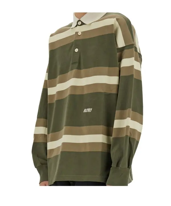 AUTRY Logo Embroidered Polo Shirt - Multicolor