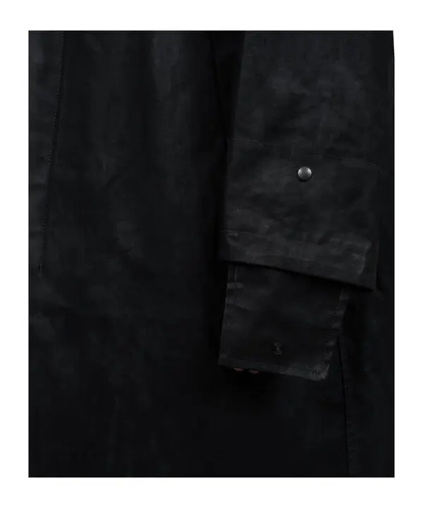 LEMAIRE Long Hooded Coat - Onxy
