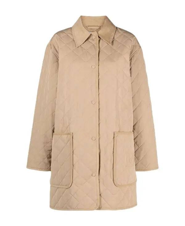 TOTEME Diamond-quilted Buttoned Jacket - No