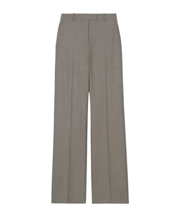 THE FRANKIE SHOP Tailored Wide Leg Trousers - Gray