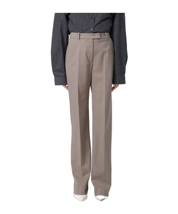 THE FRANKIE SHOP Tailored Wide Leg Trousers - Gray