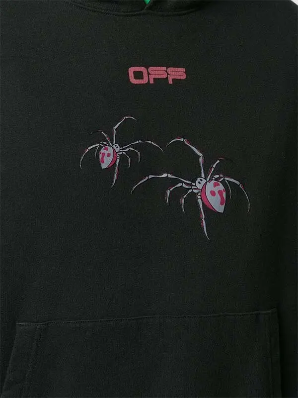 Off-White Arachno Oversized Hooded Sweatshirt