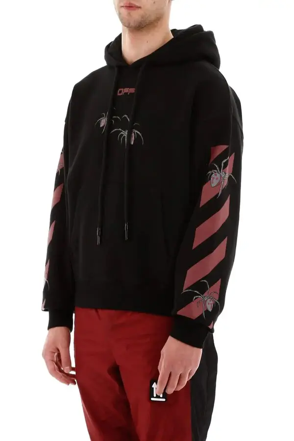 Off-White Arachno Oversized Hooded Sweatshirt