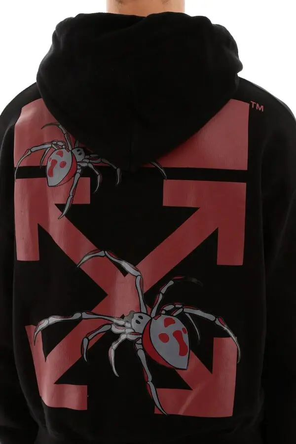 Off-White Arachno Oversized Hooded Sweatshirt