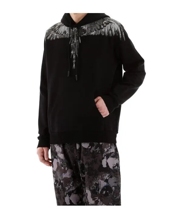 MARCELO BURLON COUNTY OF MILAN Wing Print Hooded Hoodie