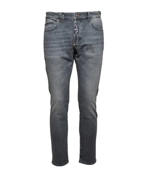 Philipp Plein Mid-rise Skinny Jeans - Gray