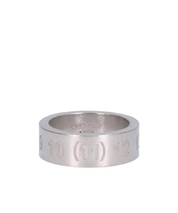 MAISON MARGIELA Number Engraved Ring - Silver