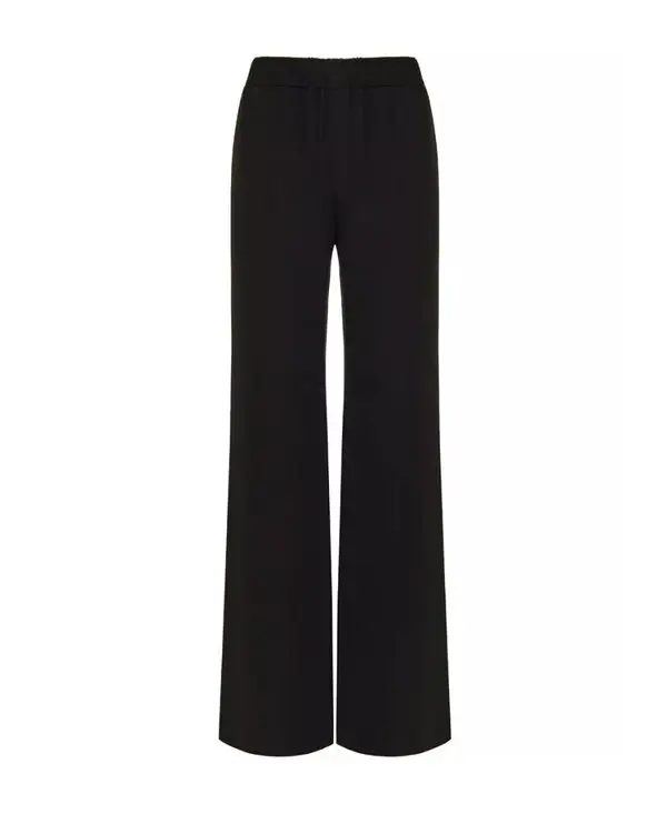 Valentino Garavani Wide-leg Silk Trousers - Black