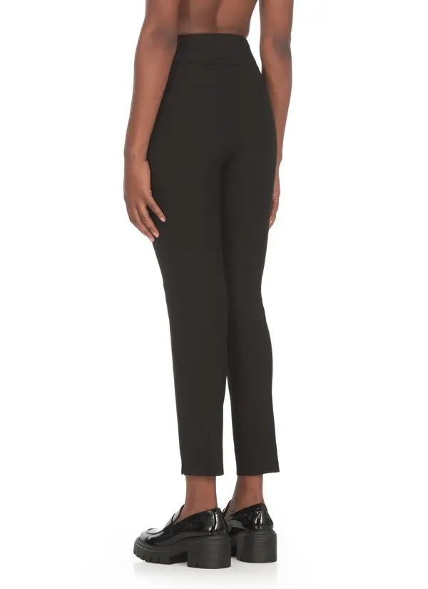 Peserico High Waist Slim-fit Trousers - Black