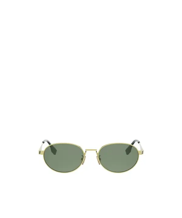 Fendi Oval Frame Sunglasses - Green