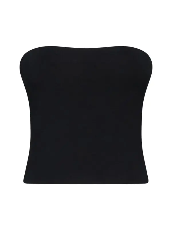 Brunello Cucinelli Strapless Stretch Tube Top - Black
