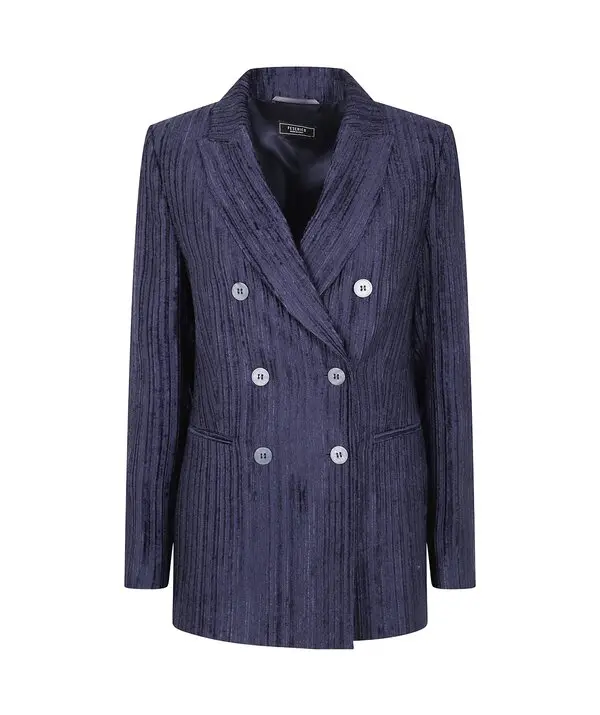 Peserico Double-breasted Blazer - Black