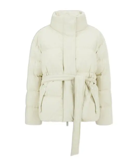 Herno Belted Puffer Jacket - White