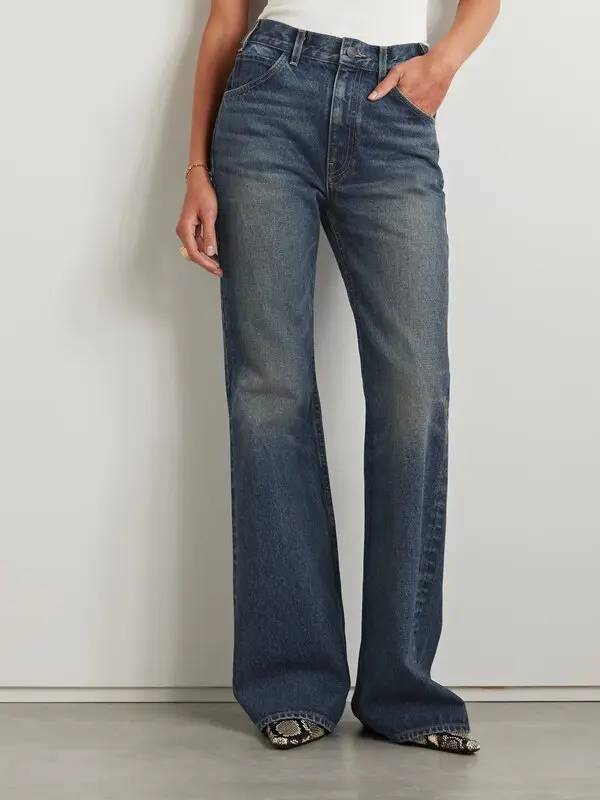 NILI LOTAN Roe Flared Jeans - Blue