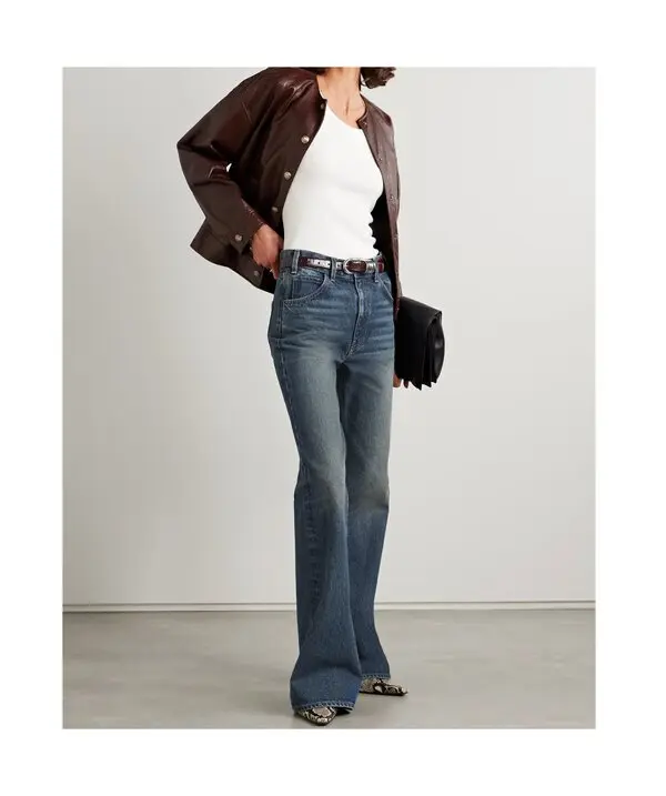 NILI LOTAN Roe Flared Jeans - Blue