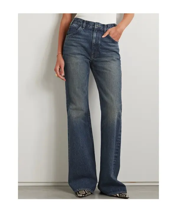NILI LOTAN Roe Flared Jeans - Blue