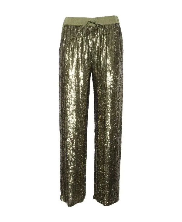 P.a.r.o.s.h Sequined Casual Pants - Green