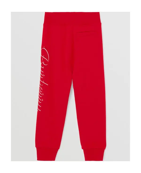 Burberry Script Logo-print Cotton Track Trousers