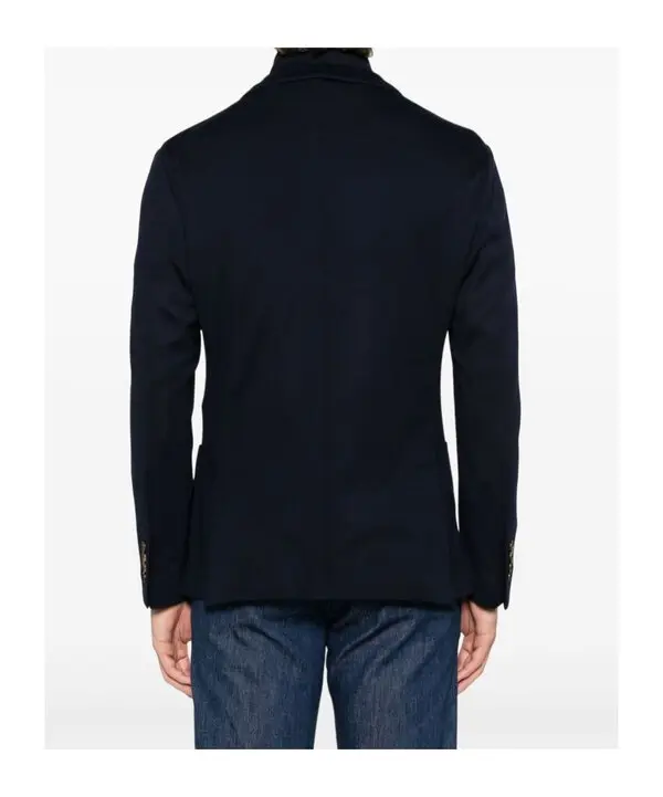 Eleventy Layered Suit Jacket With Zip And Button Front