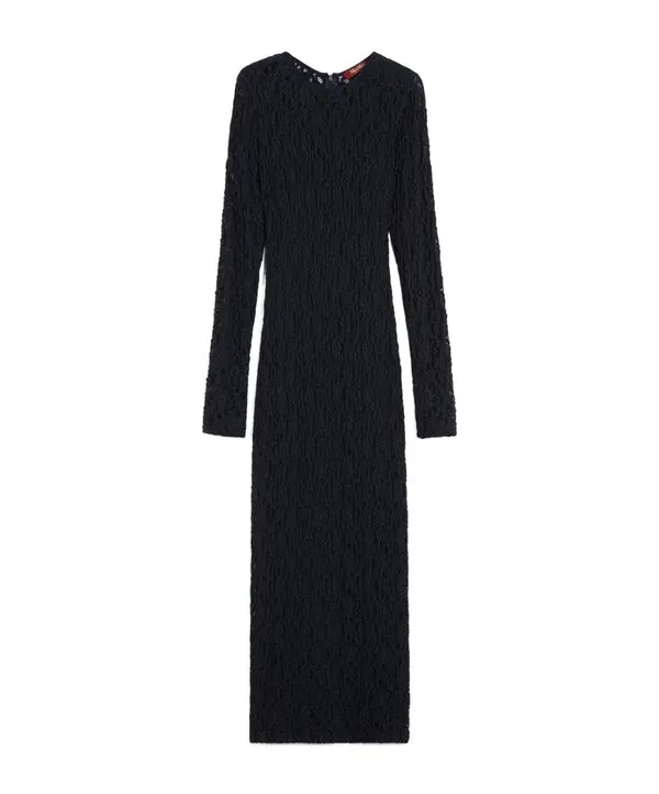 Max Mara Sarta Lace Crewneck Dress