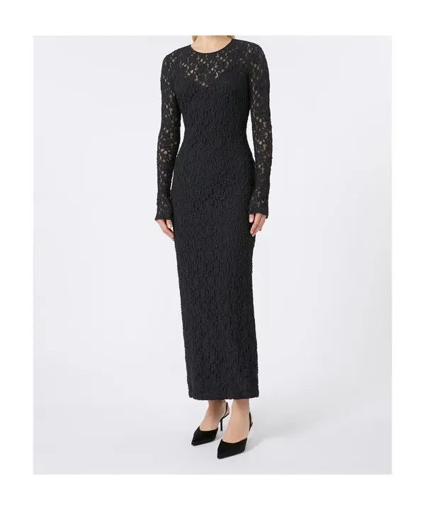 Max Mara Sarta Lace Crewneck Dress