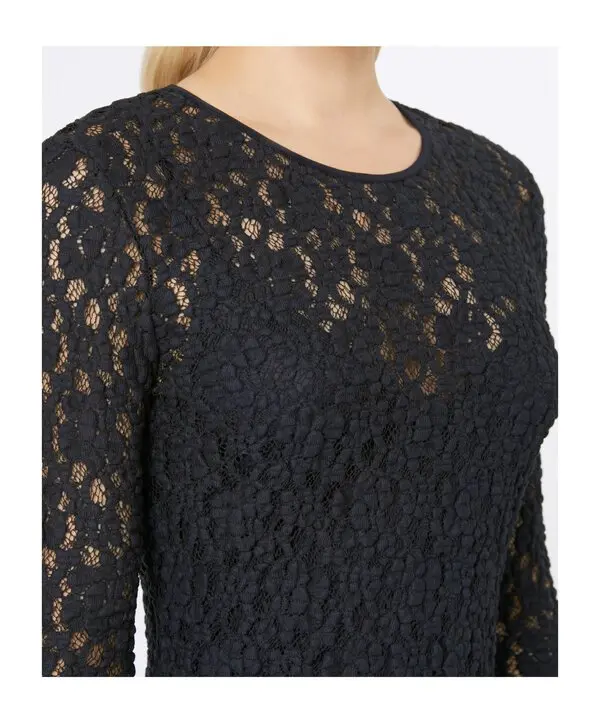 Max Mara Sarta Lace Crewneck Dress
