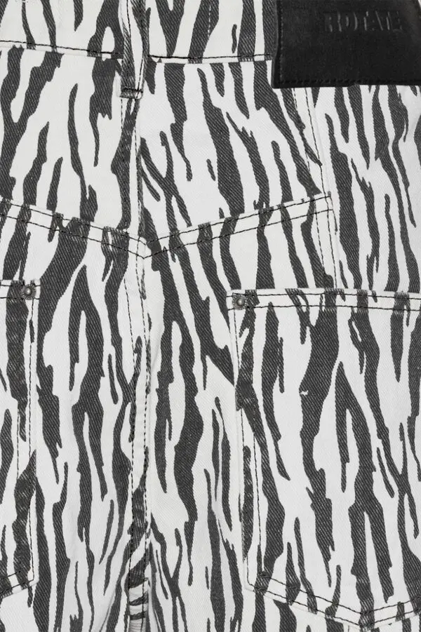 ROTATE BY BIRGER CHRISTENSEN Printed Twill Cargo Pants