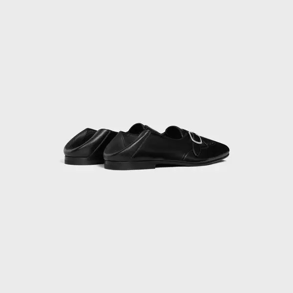 Celine Monk Strap Flats In Supple Calfskin