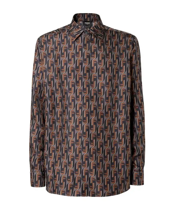 Fendi Long Sleeved Allover Printed Shirt