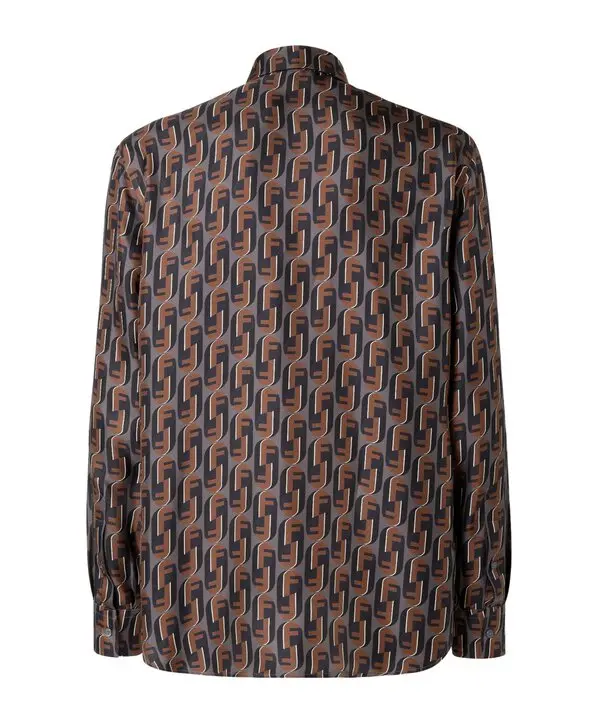 Fendi Long Sleeved Allover Printed Shirt