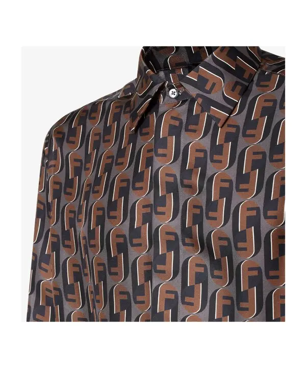 Fendi Long Sleeved Allover Printed Shirt