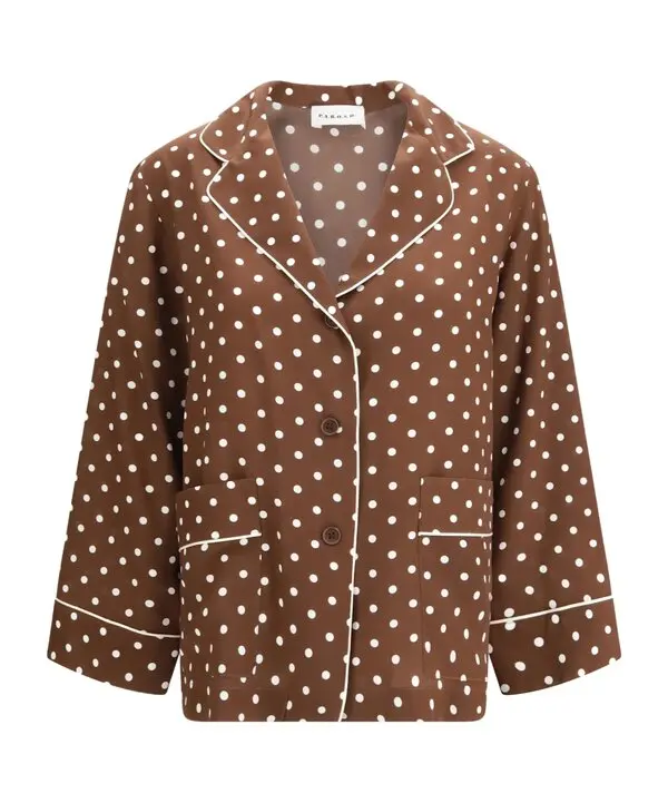 P.a.r.o.s.h Polka Dot Silk Shirt
