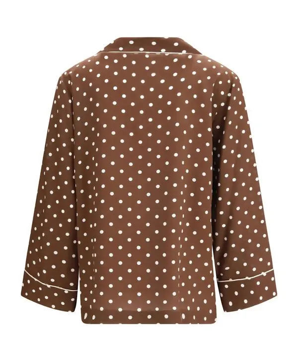P.a.r.o.s.h Polka Dot Silk Shirt