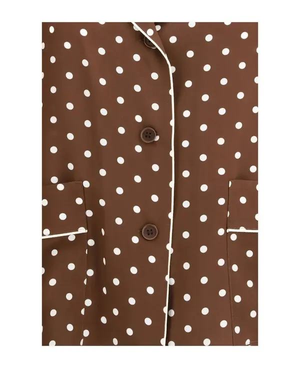 P.a.r.o.s.h Polka Dot Silk Shirt