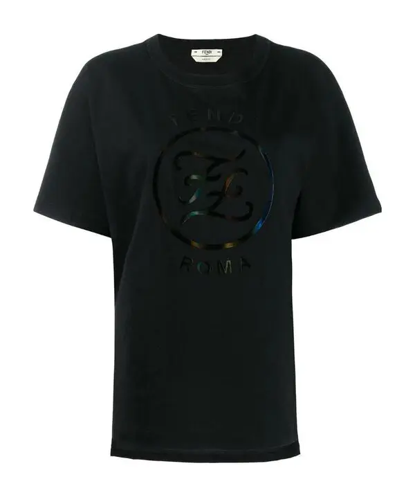 Fendi Front Logo T-shirt - Black