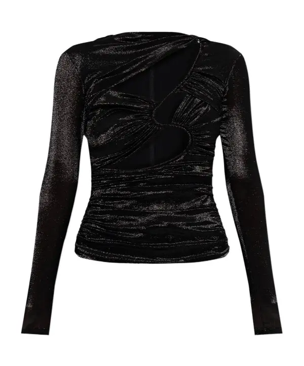 Isabel Marant Étoile Long Sleeve Ruched Cut-out Top