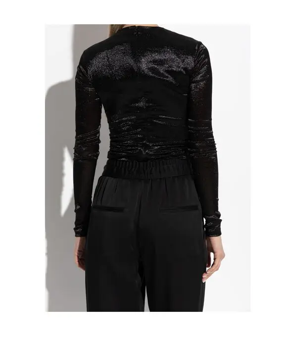 Isabel Marant Étoile Long Sleeve Ruched Cut-out Top