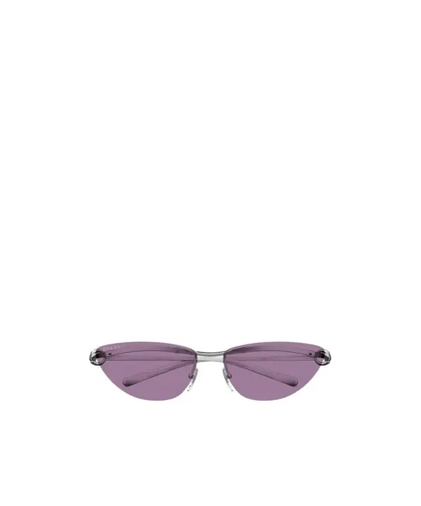 Gucci Rimless Oval Sunglasses - Silver