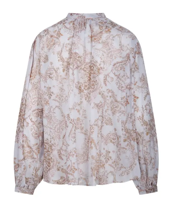FORTE_FORTE Printed Shirt - Gray