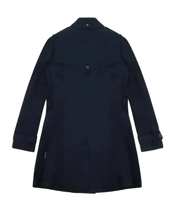 Emporio Armani Double-breasted Trench Coat - Blue