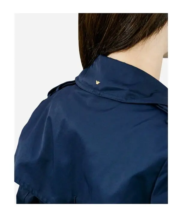 Emporio Armani Double-breasted Trench Coat - Blue