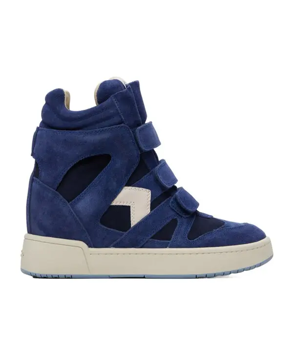 Isabel Marant Étoile High-top Sneakers With Velcro Closure - Blue