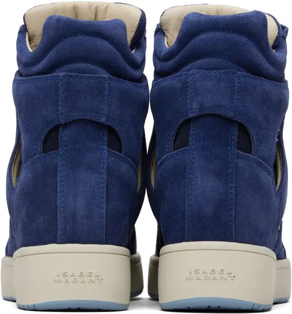 Isabel Marant Étoile High-top Sneakers With Velcro Closure - Blue