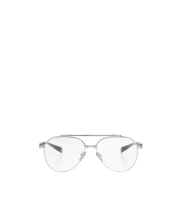 Balmain Aviator Full-rim Eyeglasses - Silver