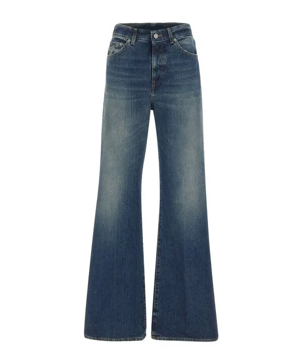DONDUP Amber Wide-leg Jeans - Blue